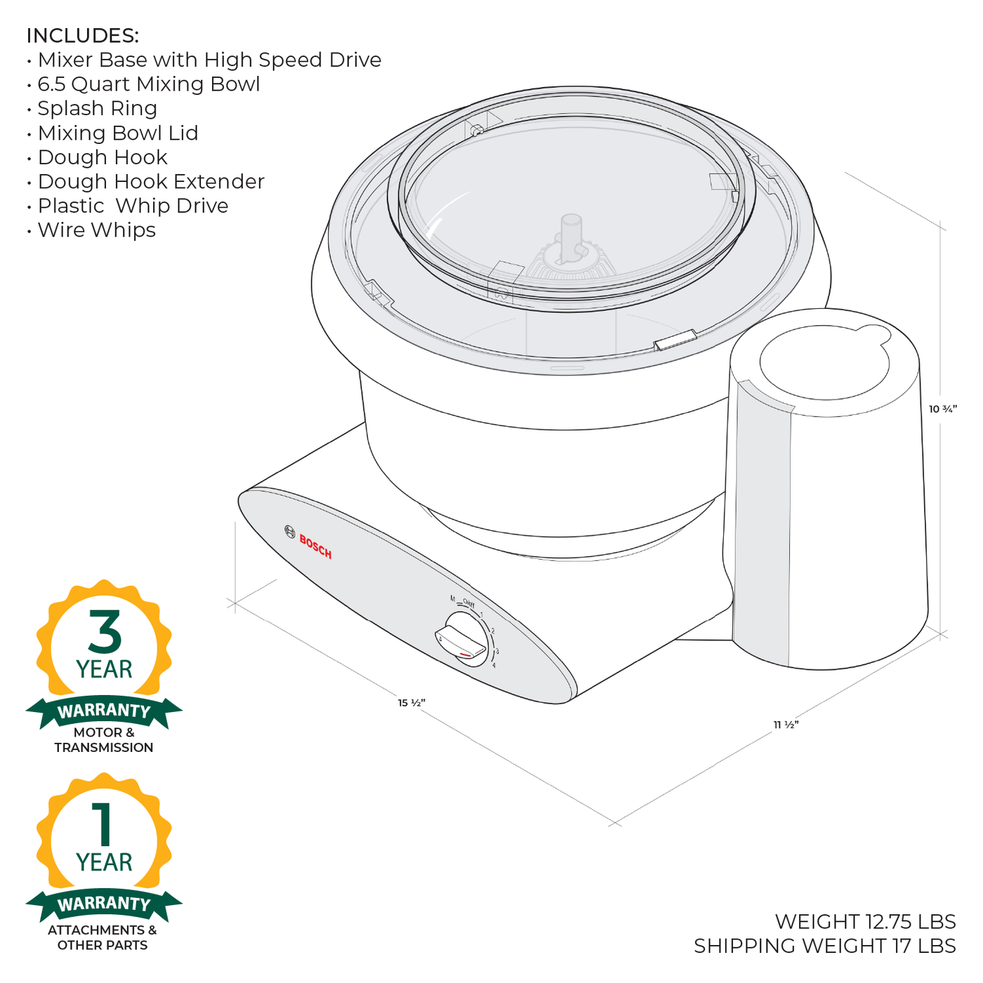 Black Universal Plus with Stainless Steel Bowl