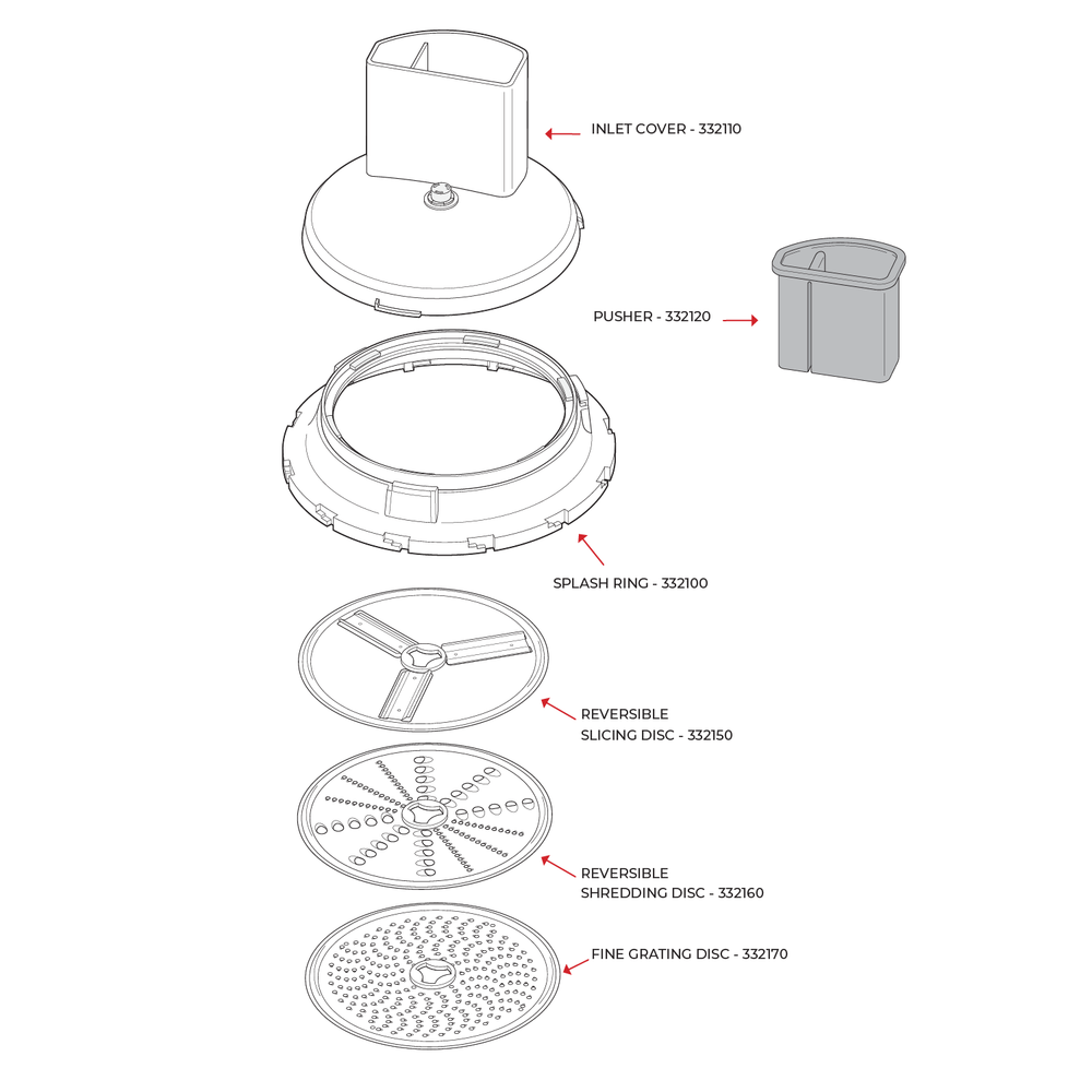 Slicer Shredder Replacement Disk - Reversible Shredding