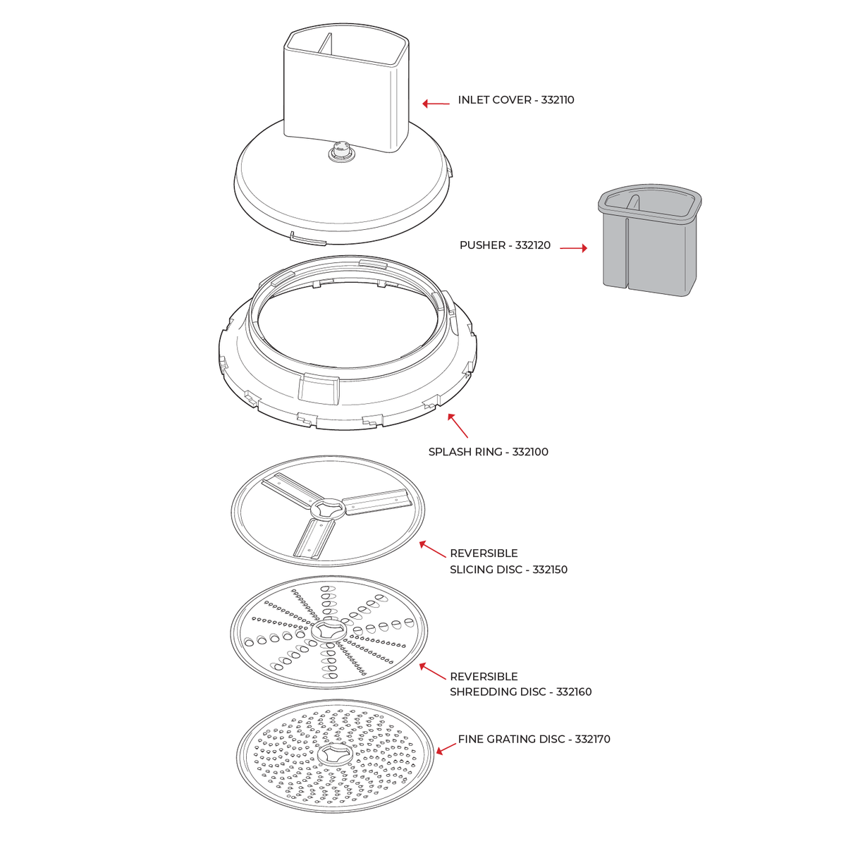 Slicer Shredder Replacement Disk - Reversible Shredding