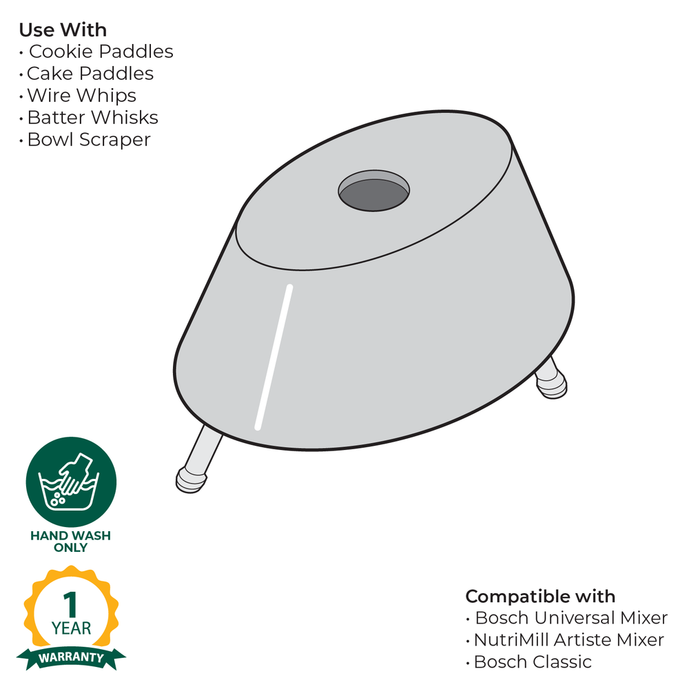 Bowl Scraper with Metal Driver